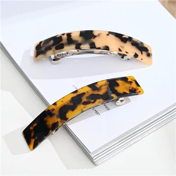 Accessories | 2 Pcs Large Hair Barrettes For Women Retro French Design ...